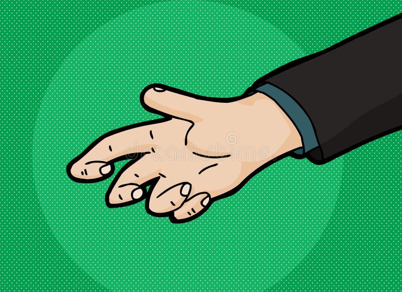 Cartoon Empty Hand stock illustration. Illustration of reaching - 50183863