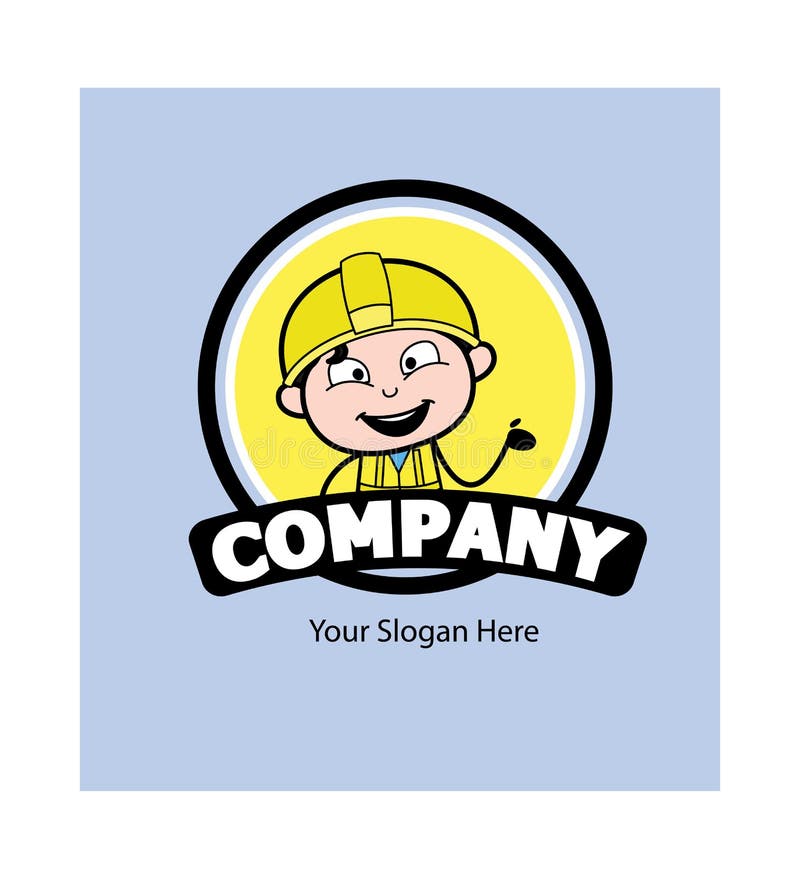 Cartoon Engineer, Engineer Logo Stock Vector - Illustration of ...
