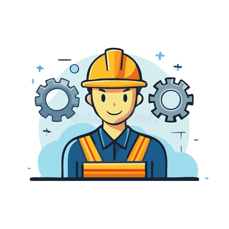Construction Hat Gears Icon Stock Illustrations – 185 Construction Hat ...