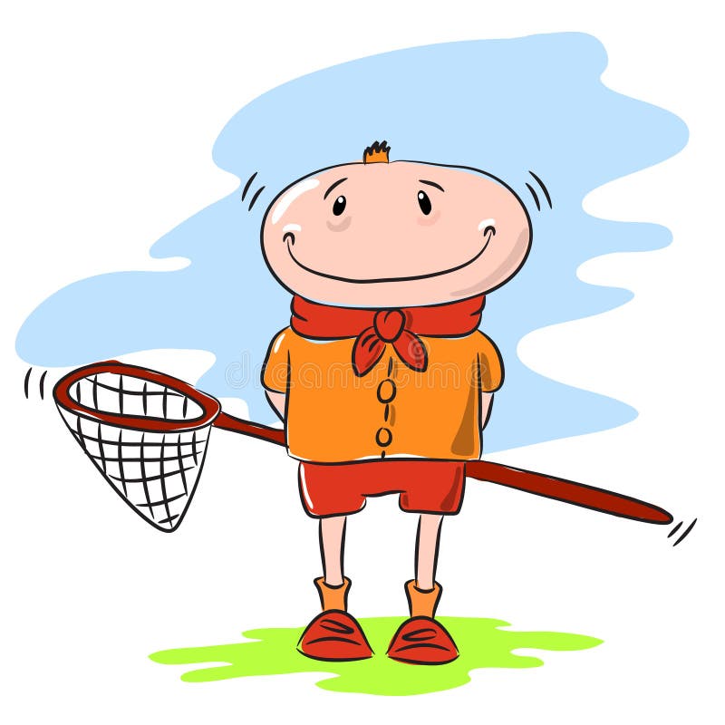 Cartoon entomologist stock vector. Illustration of insect - 26741620