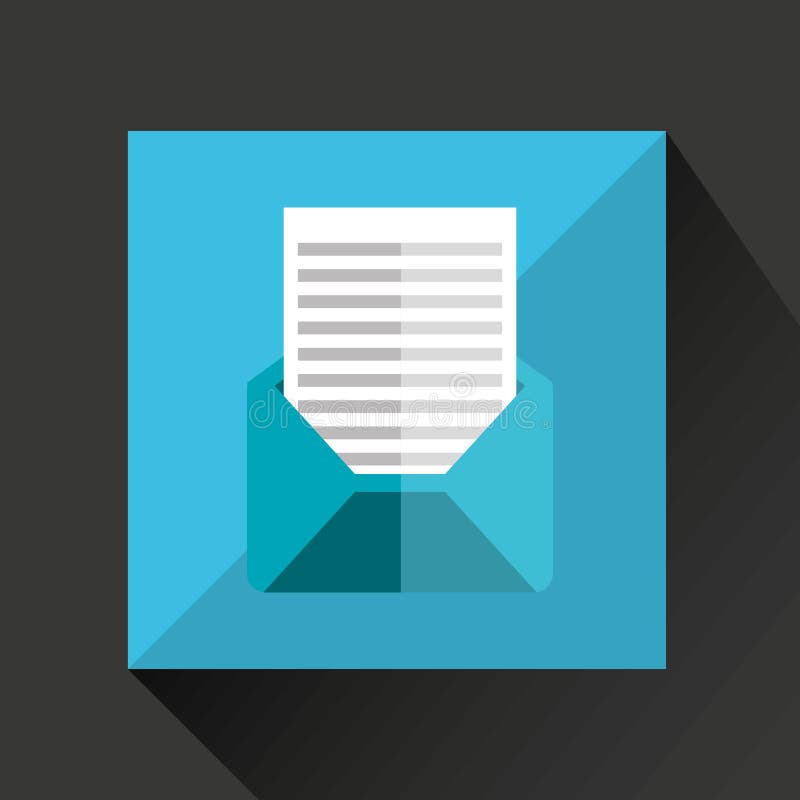 Pink envelope with flowers stock vector. Illustration of flowers ...