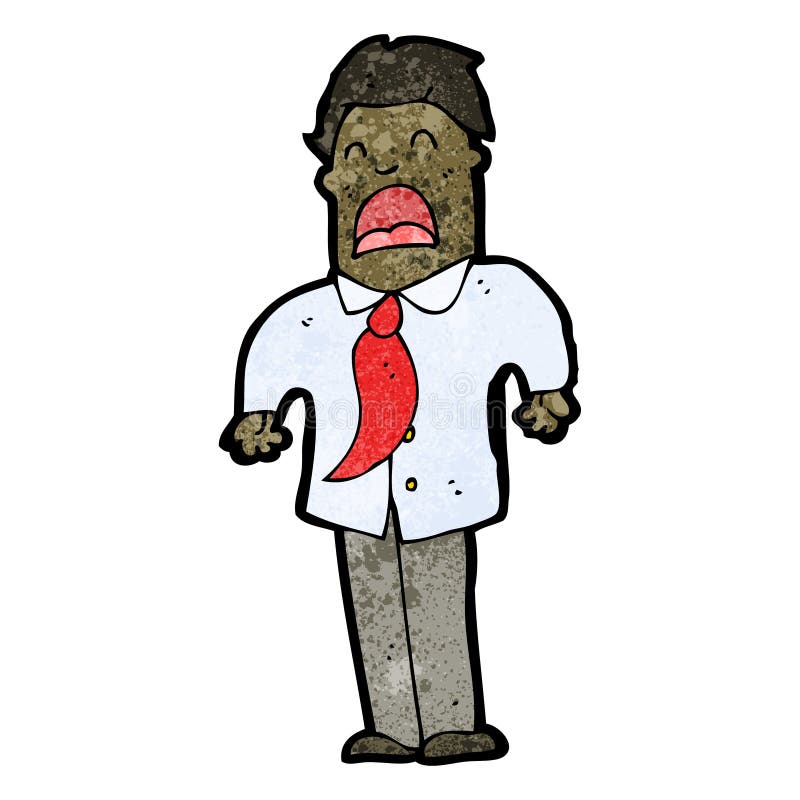 Cartoon exasperated man stock vector. Illustration of crazy - 38069651