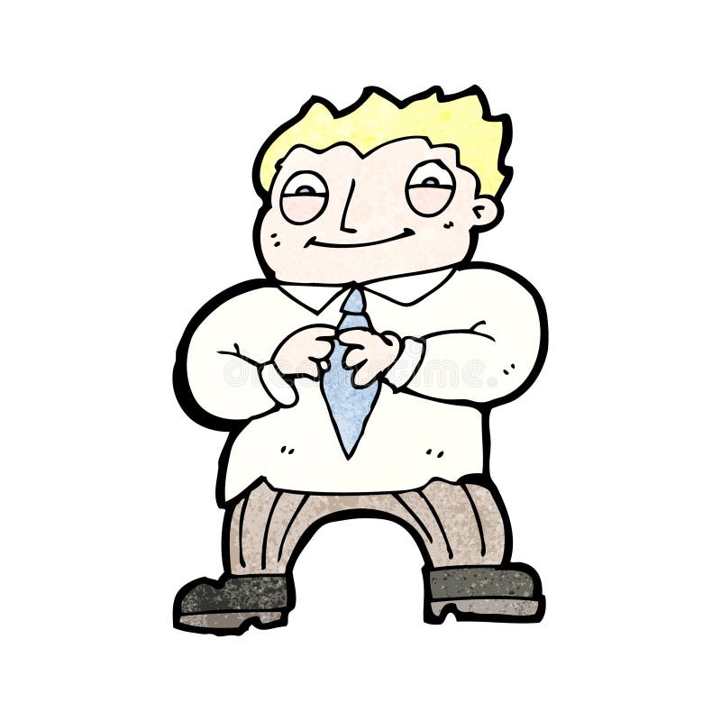 Excited office man stock vector. Illustration of balancing - 38052390