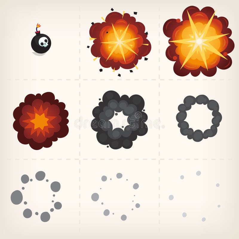Explosion Frames Circle Stock Illustrations – 510 Explosion Frames ...