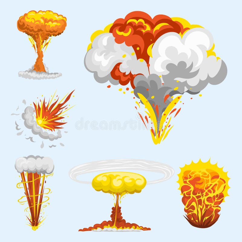 Cartoon Explosion Boom Effect Animation Game Sprite Sheet Explode Burst ...