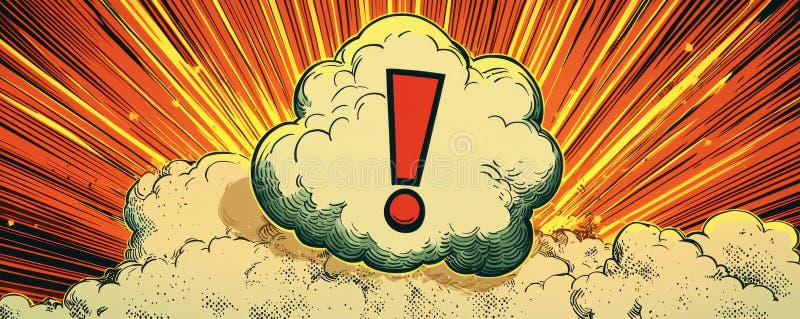 Cartoon Explosion Exclamation Mark Comic Book Style Stock Photos - Free ...