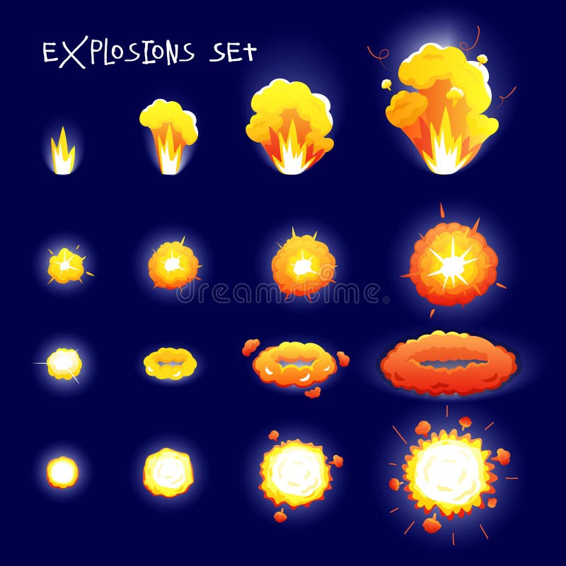 Cartoon Explosion Effects Flash Stock Illustrations – 226 Cartoon ...