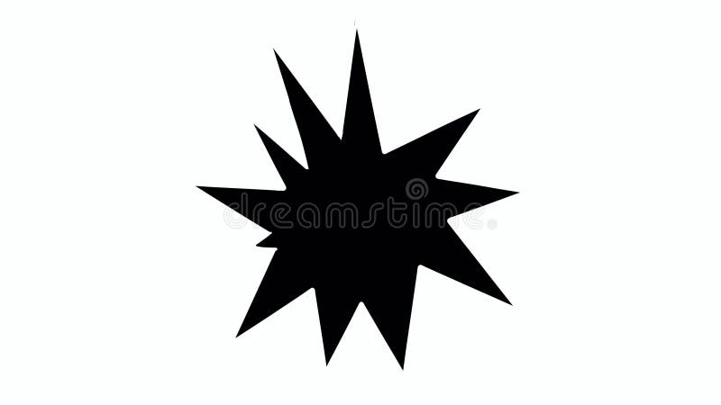 Cartoon Explosion Transition on a Black Screen. Stock Footage - Video ...