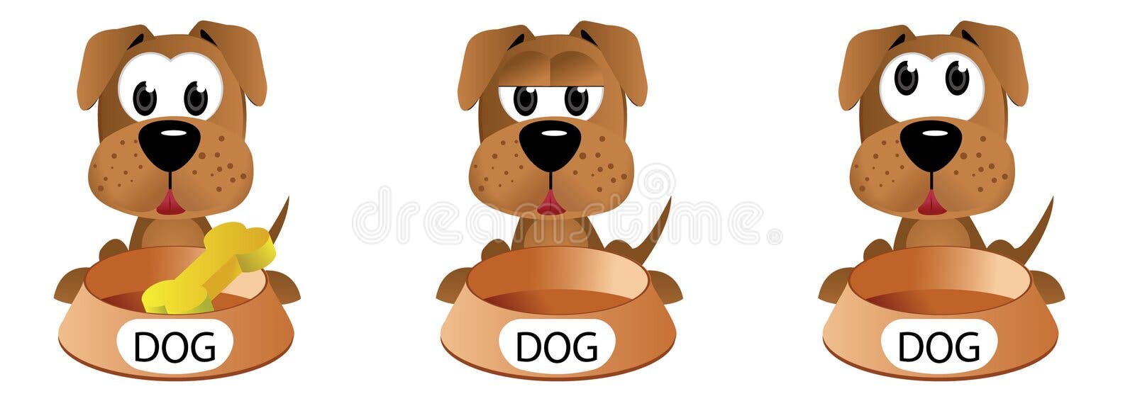 Sad Puppy Logo and Icons stock illustration. Illustration of tiny - 5290629