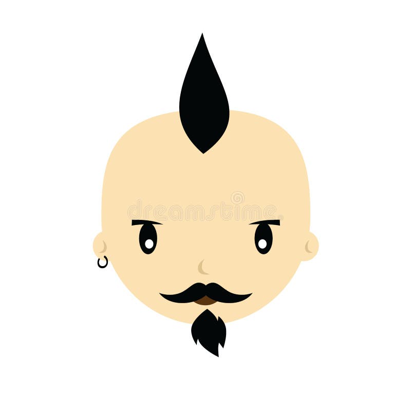 Cartoon Expression Face Male Guy Man Art Stock Vector - Illustration of ...