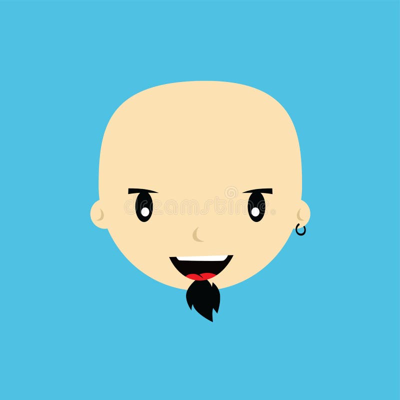 Cartoon Expression Face Male Guy Man Art Stock Vector - Illustration of ...