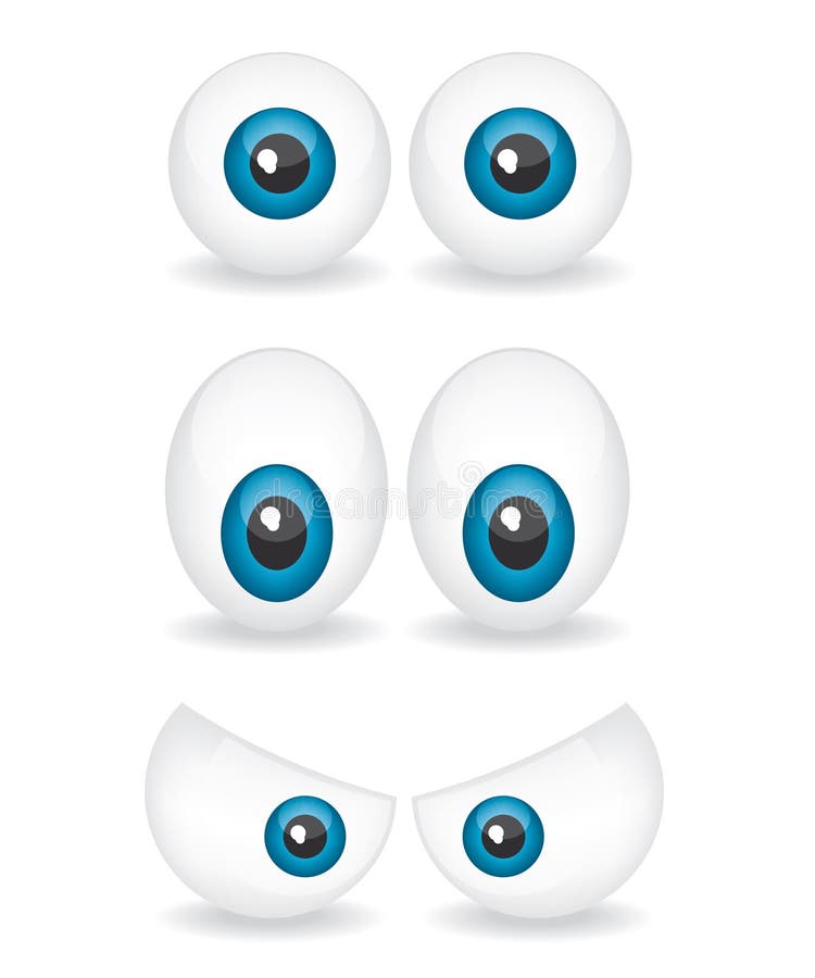 Cartoon eye illustration stock vector. Illustration of blue - 48154253