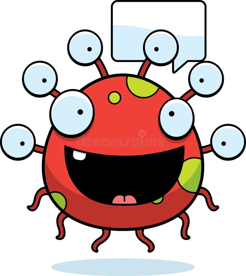 Cartoon Eyeball Monster Talking Stock Vector - Illustration of speaking ...