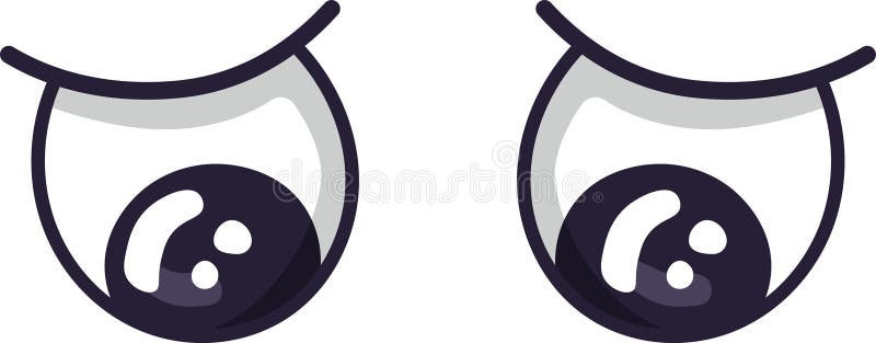 Cartoon Eyes are Expressing Sadness, Creating a Captivating Visual ...