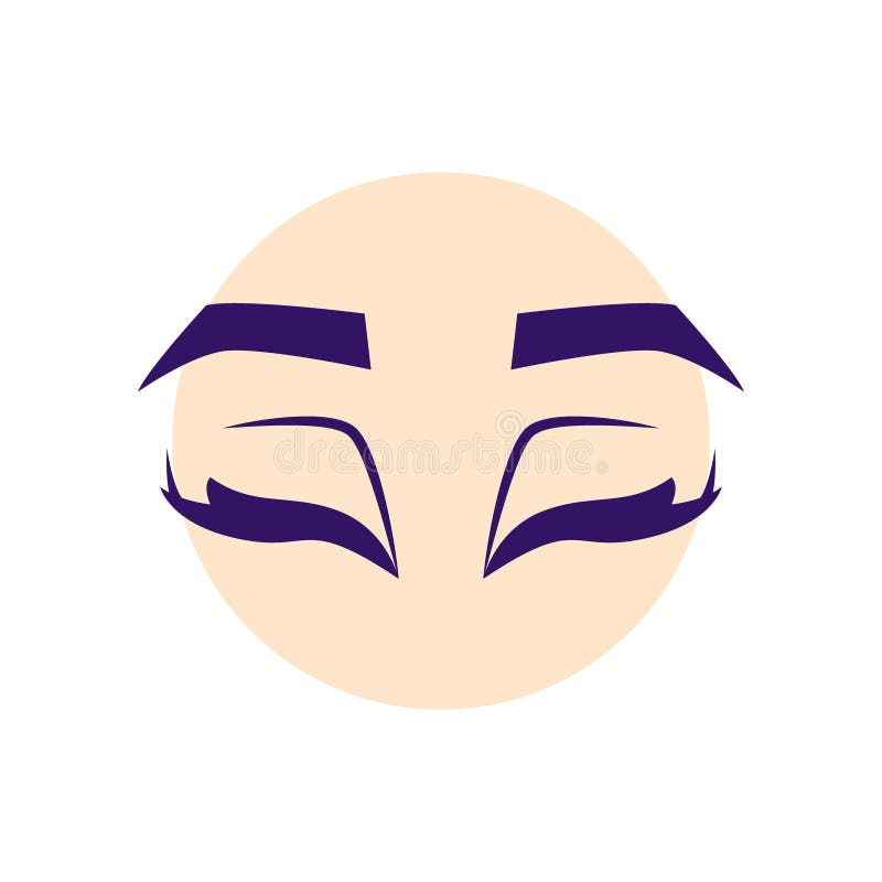 Cartoon Eyes Line Icon. Cartoon Character Expressions Stock Vector ...