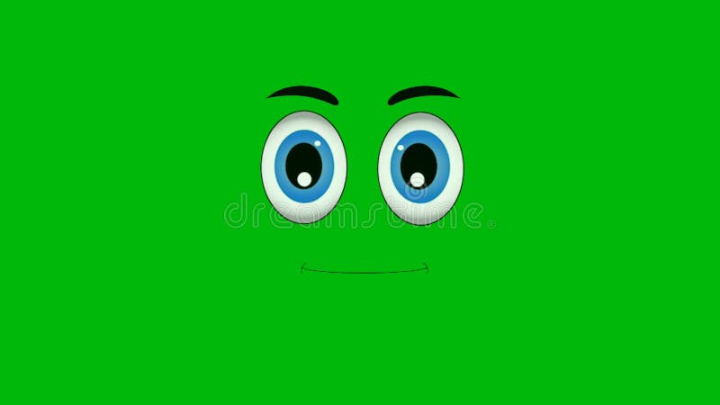 Cartoon Face Animation Green Screen, Green Screen Animated 4k Stock ...