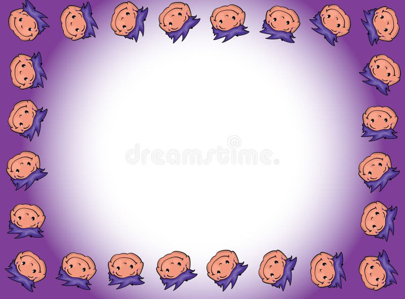 Cartoon face frame stock illustration. Illustration of probation - 39761436