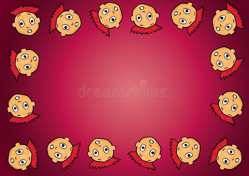 Cartoon face frame stock illustration. Illustration of laughter - 39761480
