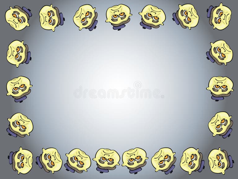 Cartoon face frame stock illustration. Illustration of female - 39761514