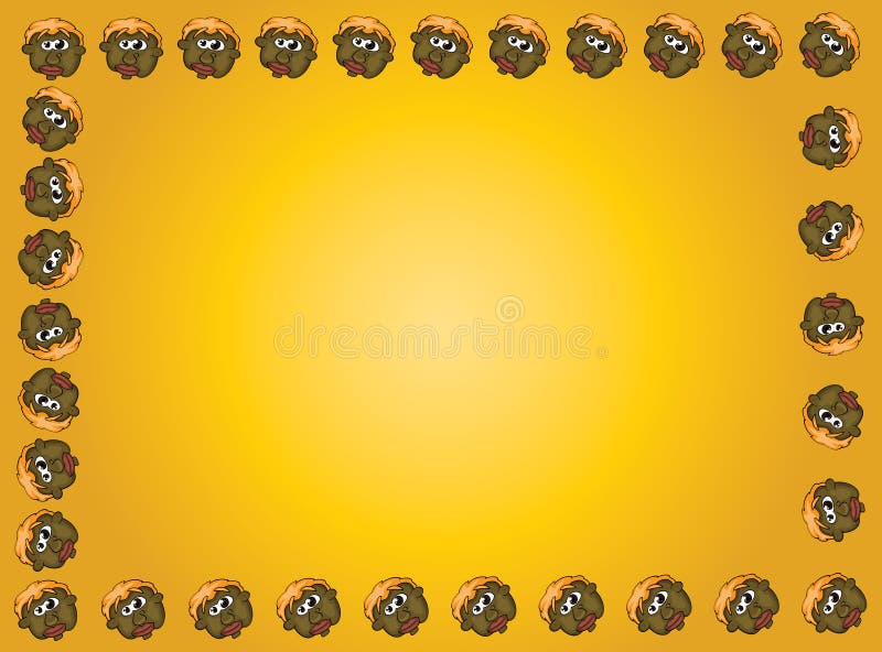 Cartoon face frame stock illustration. Illustration of offer - 40133328