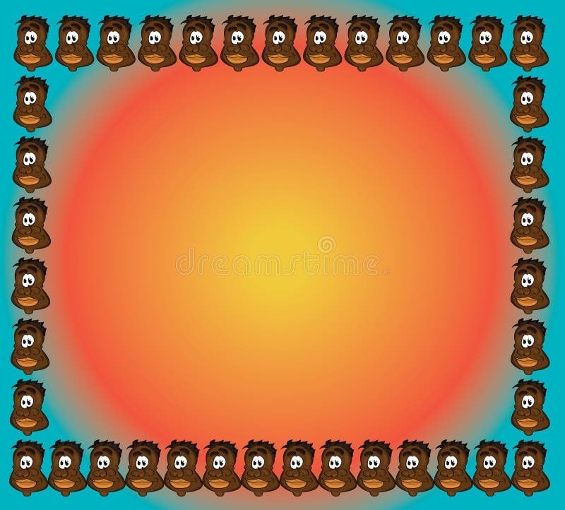 Cartoon face frame stock illustration. Illustration of lips - 40133331