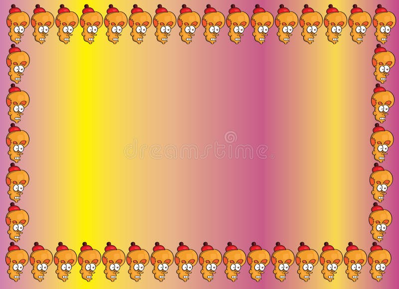 Cartoon face frame stock illustration. Illustration of tooth - 40133333