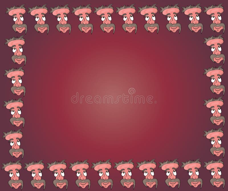 Cartoon face frame stock illustration. Illustration of animated - 40133353