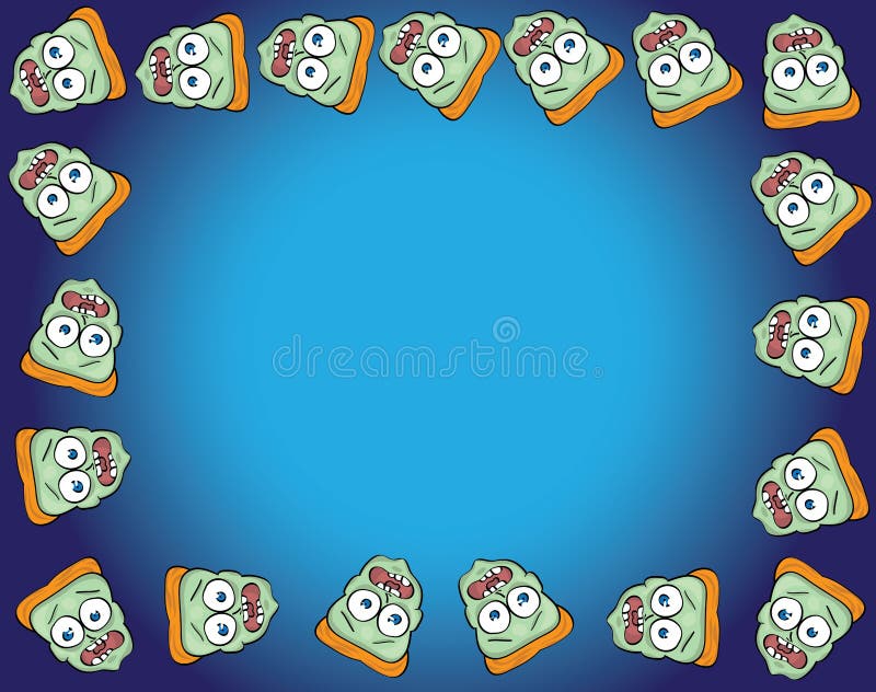 Cartoon face frame stock illustration. Illustration of card - 40133804