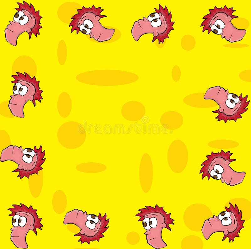 Cartoon face frame stock illustration. Illustration of sneer - 40310211