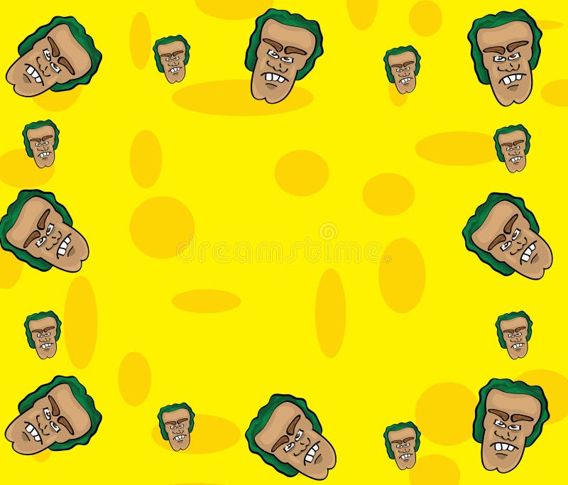 Cartoon face frame stock illustration. Illustration of sneer - 40310224