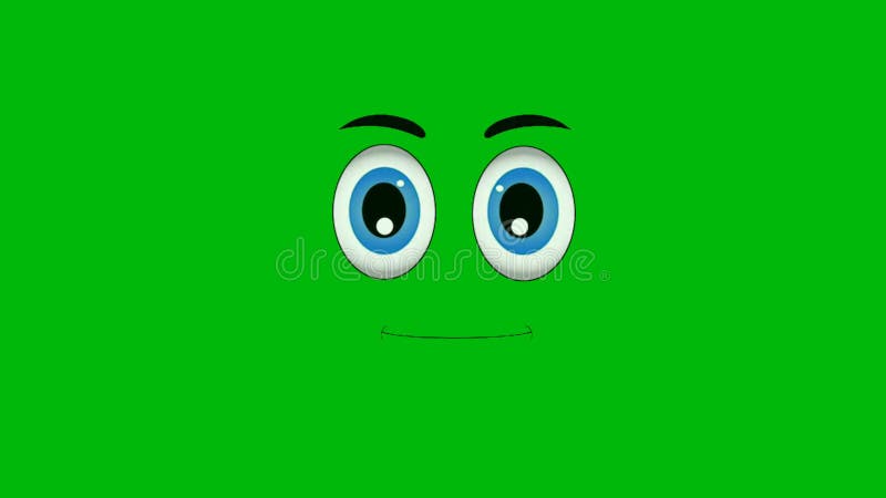 Cartoon Face Animation Green Screen, Green Screen Animated 4k Stock ...