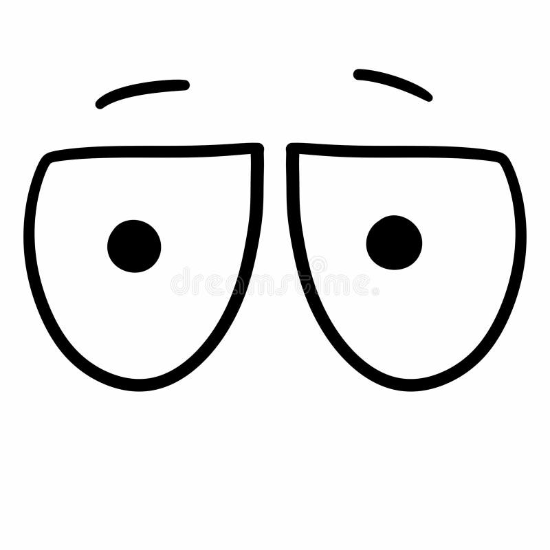 Cartoon Face Icon Over White Background. Illustration Stock ...