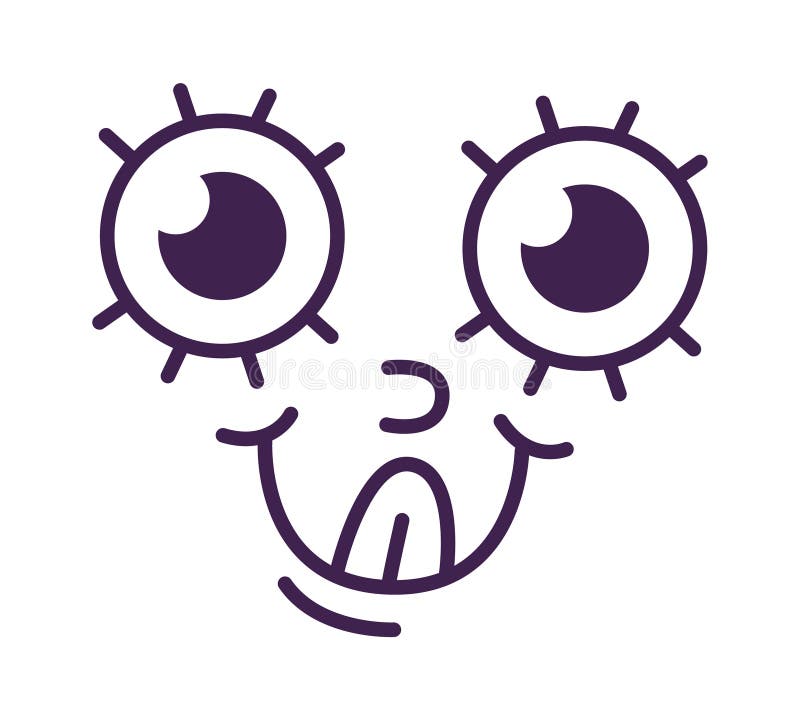 Cartoon Face Icon stock vector. Illustration of vector - 274185457