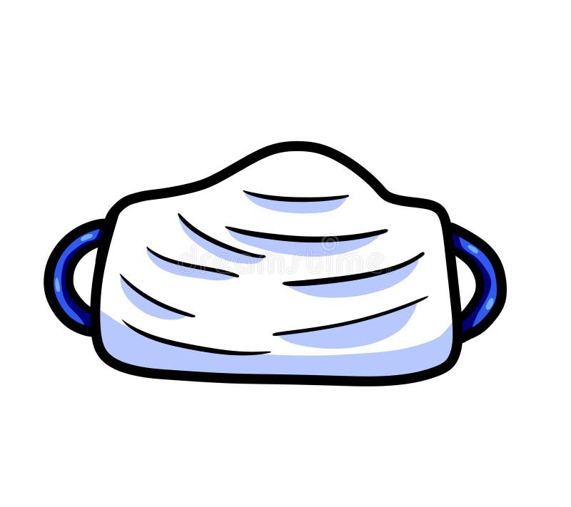 A Stylized Cartoon Face Mask Stock Illustration - Illustration of ...