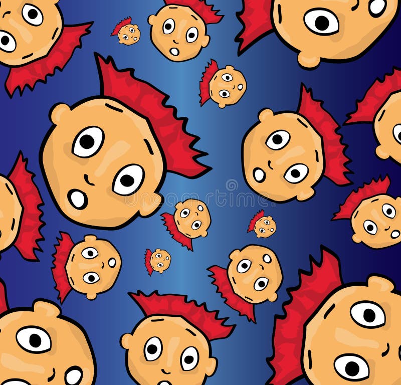 Cartoon face pattern stock illustration. Illustration of sneer - 39761849