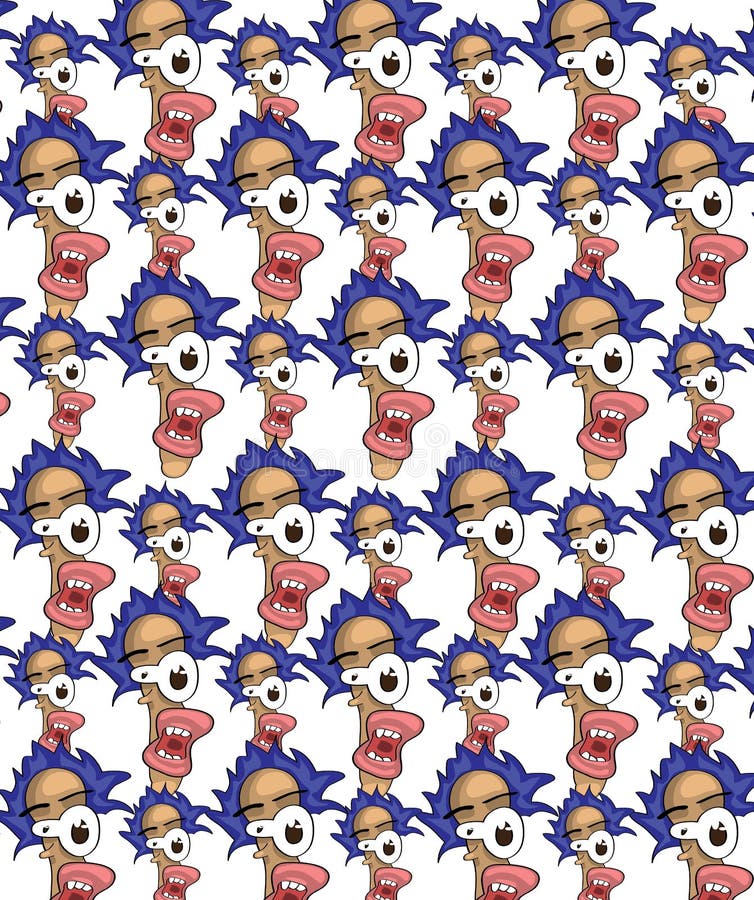 Cartoon man pattern stock illustration. Illustration of cartoon - 40994963