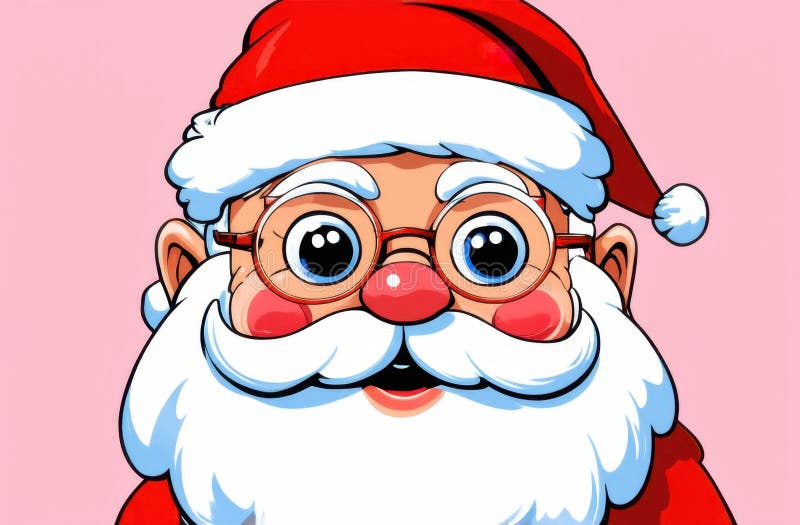 Cartoon Face of Santa Claus at 28-11-2024 Stock Illustration ...