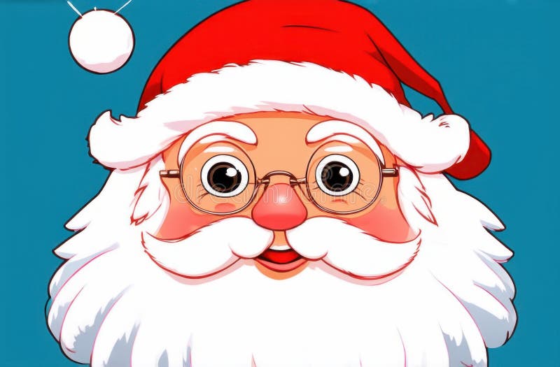 Cartoon Face of Santa Claus at 28-11-2024 Stock Illustration ...