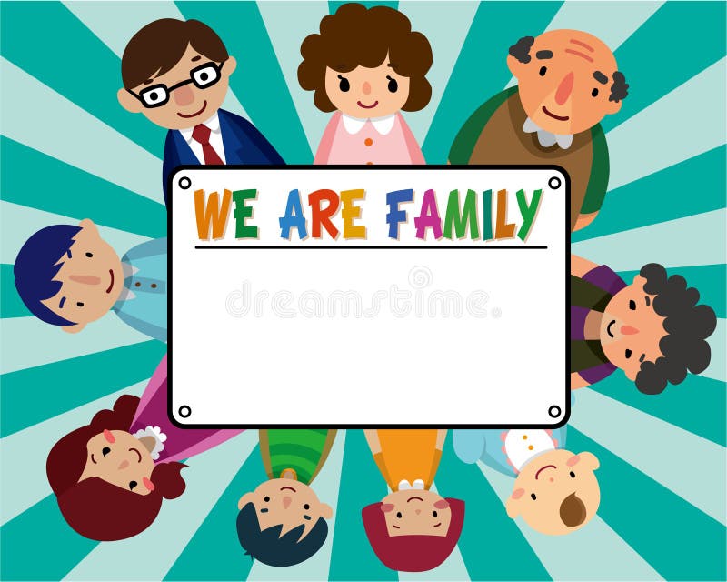 Cartoon Family Card - Free Photo from StockFreeImages
