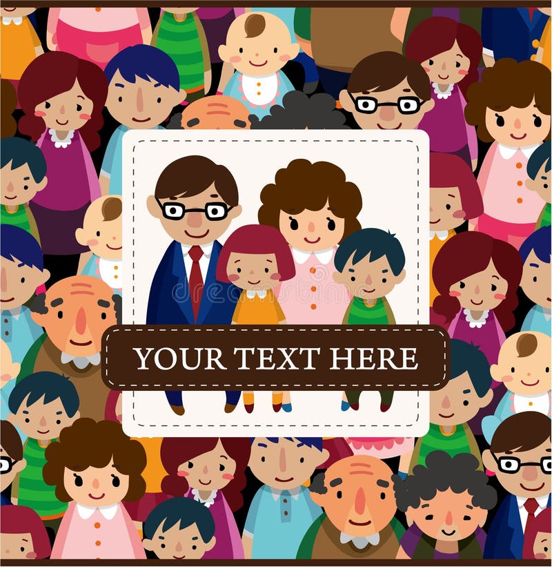 Cartoon Family Card - Free Photo from StockFreeImages