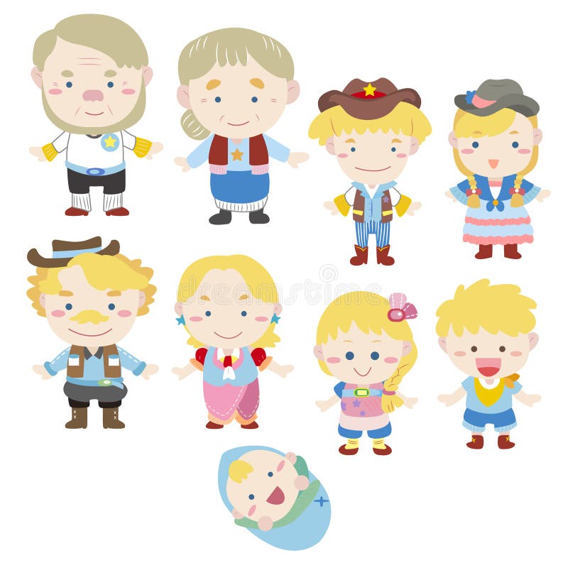 Cartoon family icon stock vector. Illustration of human - 28022436