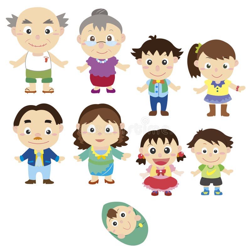 Cartoon family icon stock vector. Illustration of cartoon - 28022451