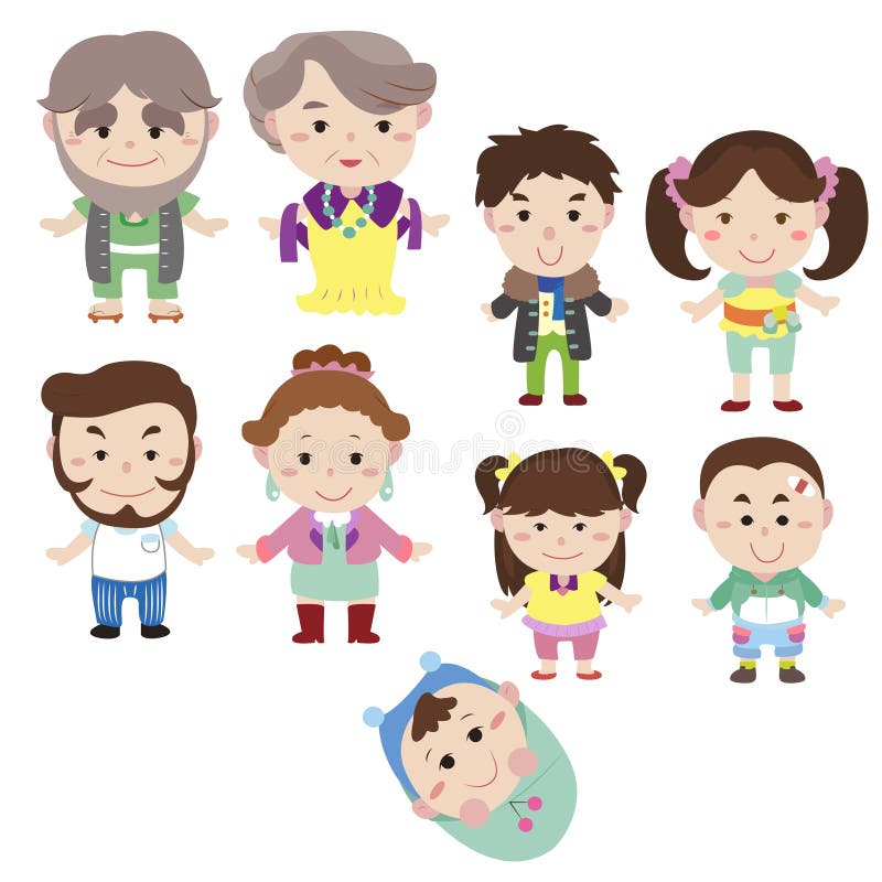 Cartoon family icon stock vector. Illustration of house - 28022455