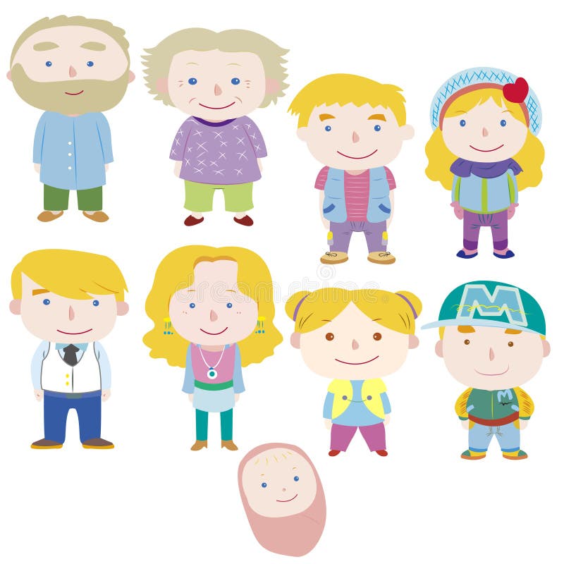 Cartoon family icon stock vector. Illustration of cartoon - 28022451