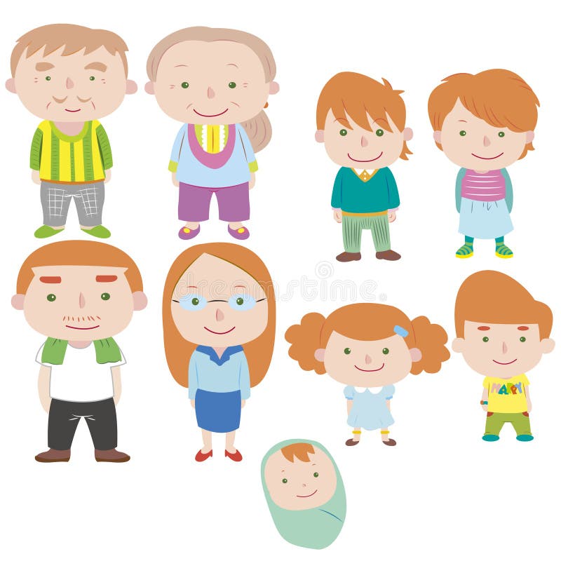 Cartoon family icon stock vector. Illustration of family - 28022460