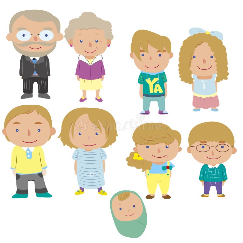 Cartoon family icon stock vector. Illustration of cartoon - 28022451