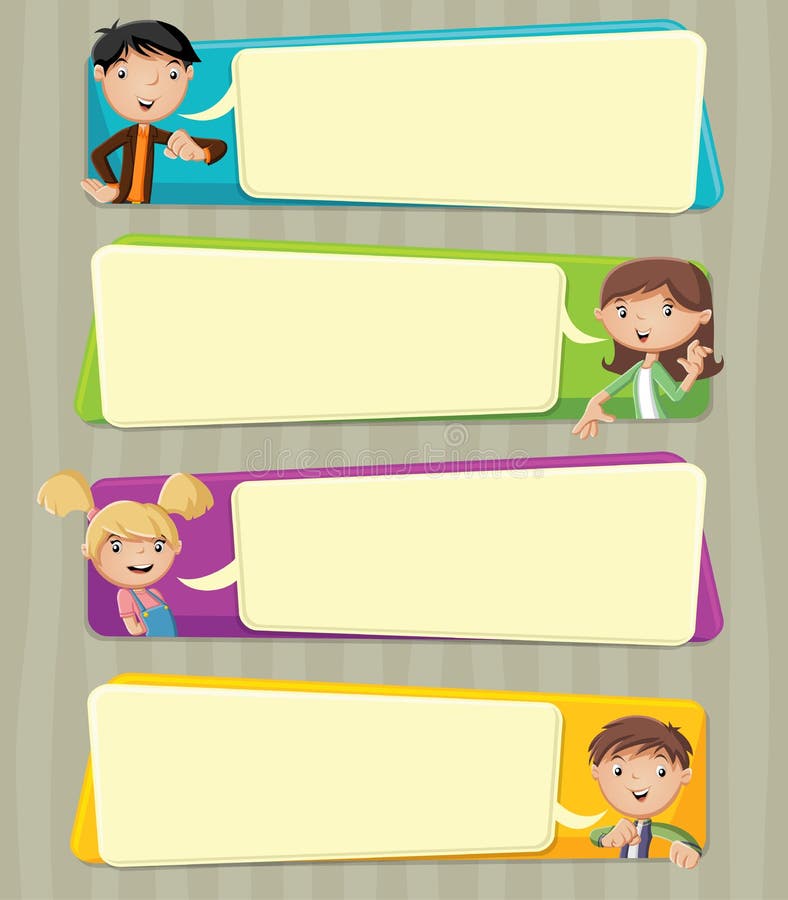 Cartoon Family in the Living Room. Stock Vector - Illustration of ...