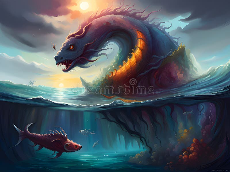 Fantasy Underwater Diver with a Helmet Stock Illustration ...