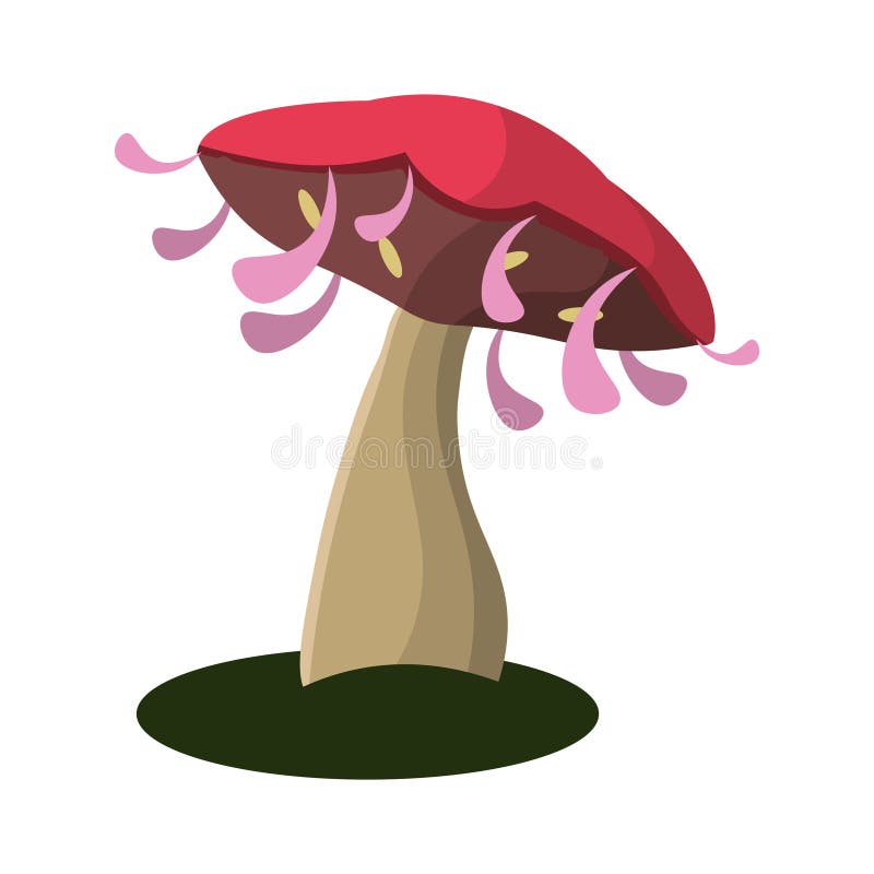 Cartoon Fantasy Mushroom Shape. Vector Stock Vector - Illustration of ...