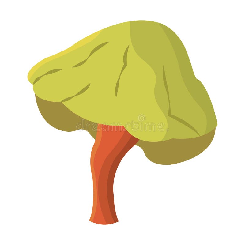 Cartoon Fantasy Mushroom Shape. Vector Stock Vector - Illustration of ...